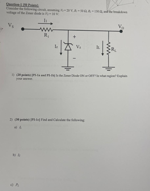 Solved Question-1 [50 Points]: Consider the following | Chegg.com