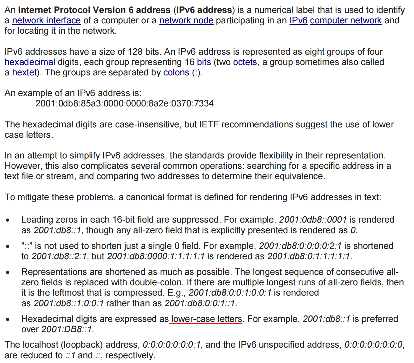 Solved An Internet Protocol Version 6 ﻿address (IPv6 | Chegg.com