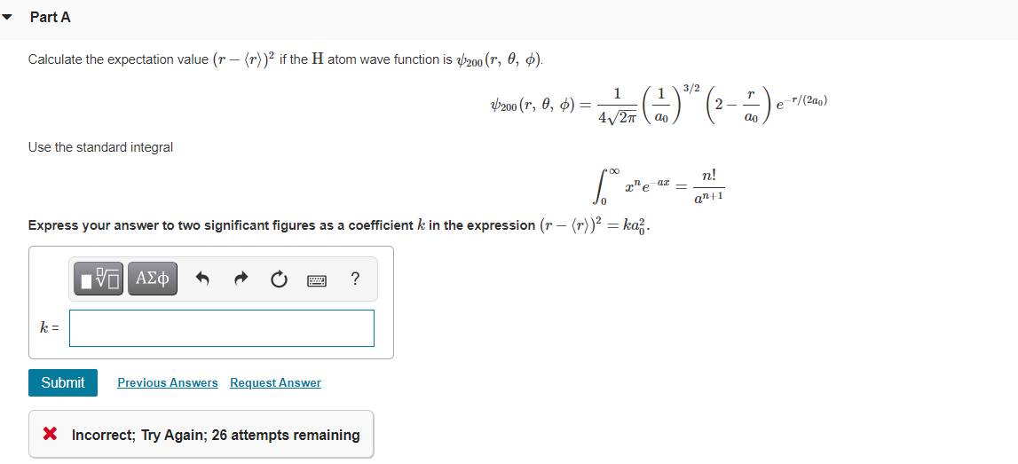 Solved Calculate The Expectation Value R 2 If The H