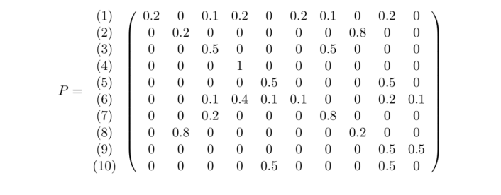 Solved Consider a discrete time Markov chain (DTMC) on ten | Chegg.com