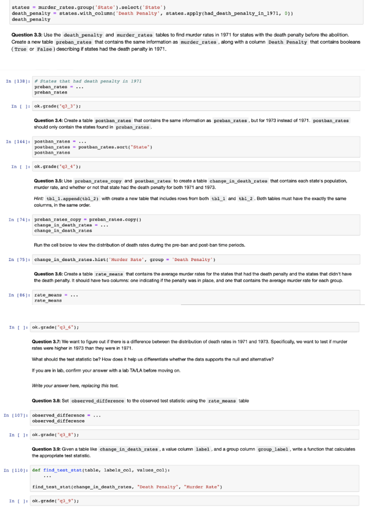 Solved 3. The Death Penalty Some US states have the death | Chegg.com