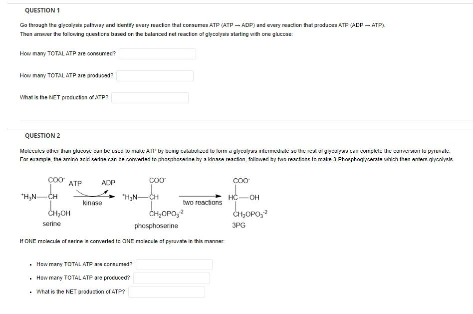 Solved Go through the glycolysis pathway and identify every | Chegg.com