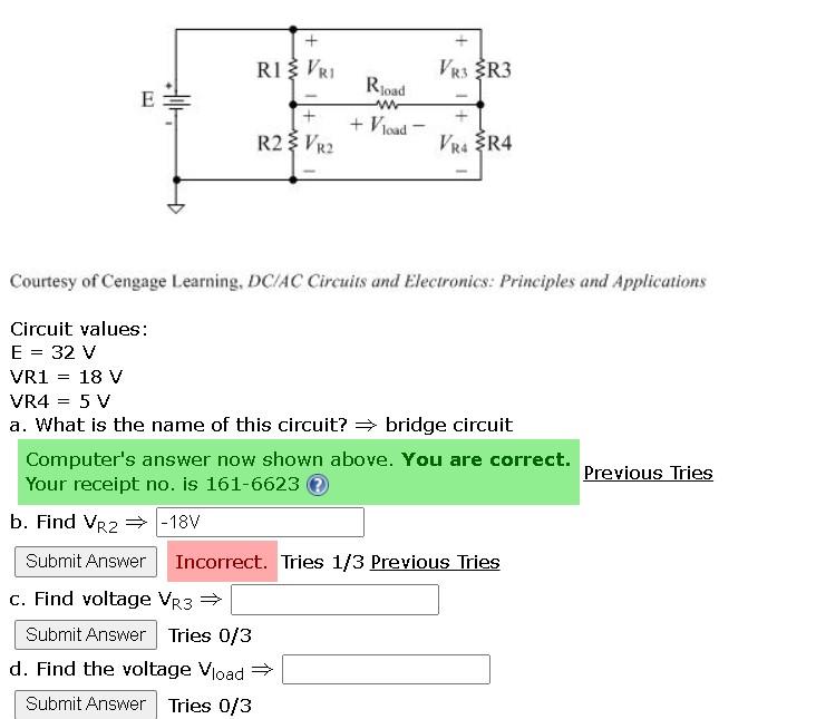 Solved RISVR VR3 R3 Road E + Vload- . R2 VR2 VR4 R4 Courtesy | Chegg.com