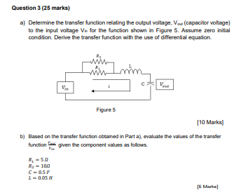 Solved a) ﻿For a first order system with the transfer | Chegg.com
