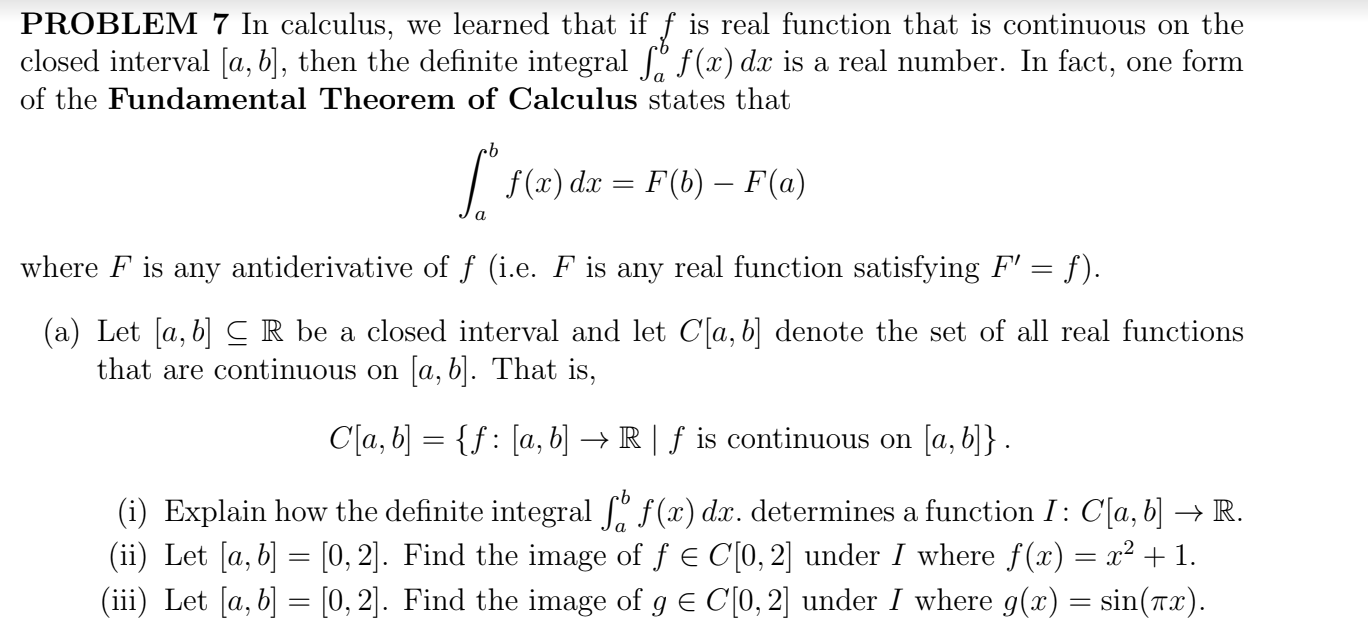 Solved PROBLEM 7 In calculus, we learned that if f is real | Chegg.com Solved PROBLEM 7 In calculus, we learned that if f is real | Chegg.com