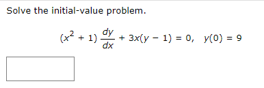 Solved Solve the initial-value problem. | Chegg.com