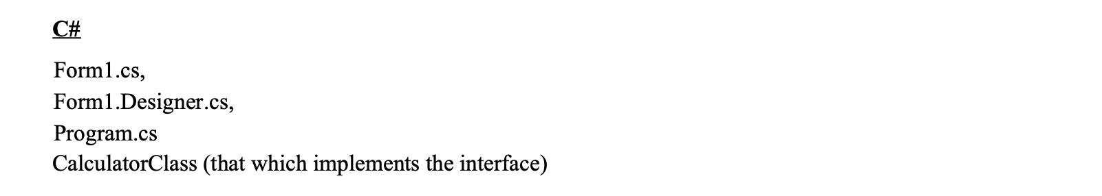 Solved C# - Creating an Example GUI program Creating a | Chegg.com