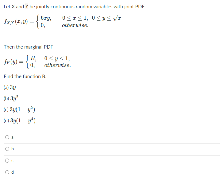 Solved Let X and Y be jointly continuous random variables | Chegg.com