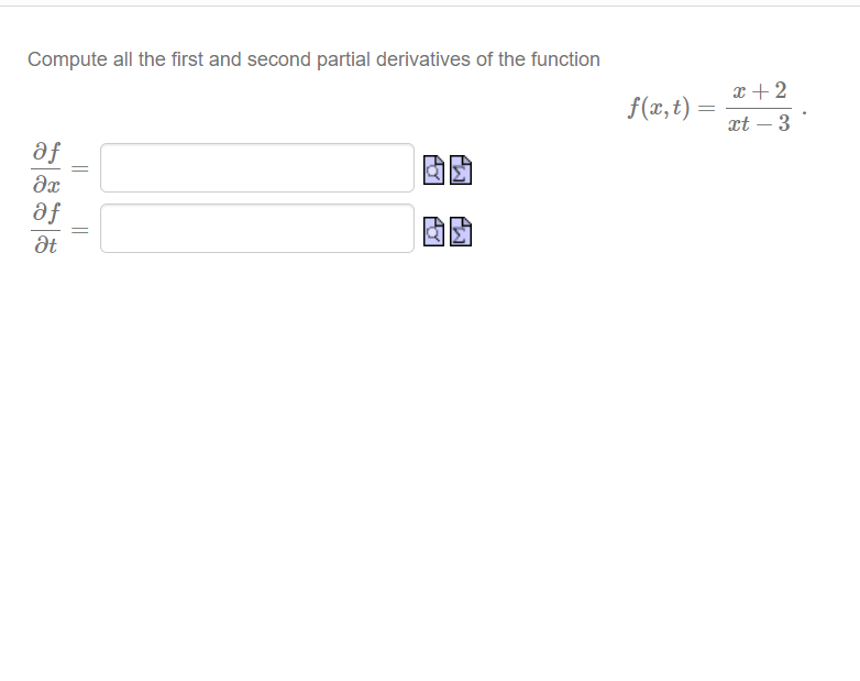 Solved Compute all the first and second partial derivatives | Chegg.com