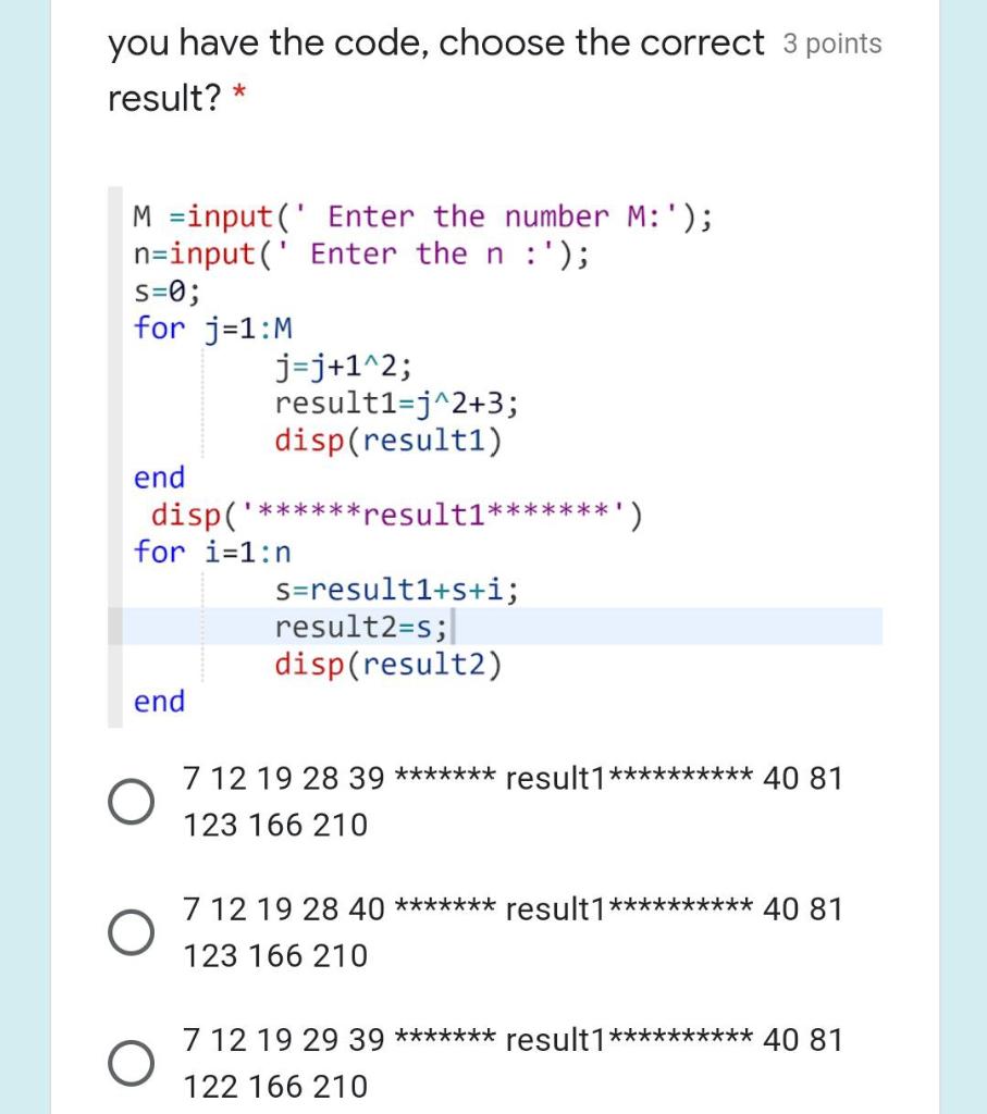 Solved you have the code, choose the correct 3 points | Chegg.com
