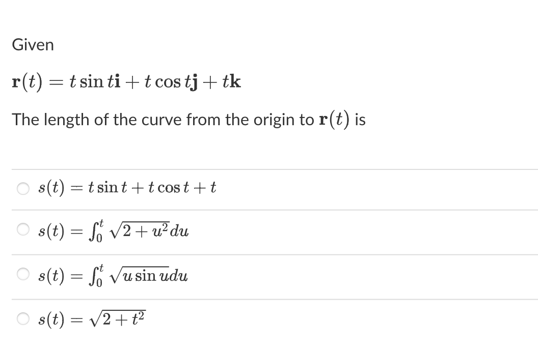 [Solved]: Given ( mathbf{r}(t)=t sin t mathbf{i}+t co