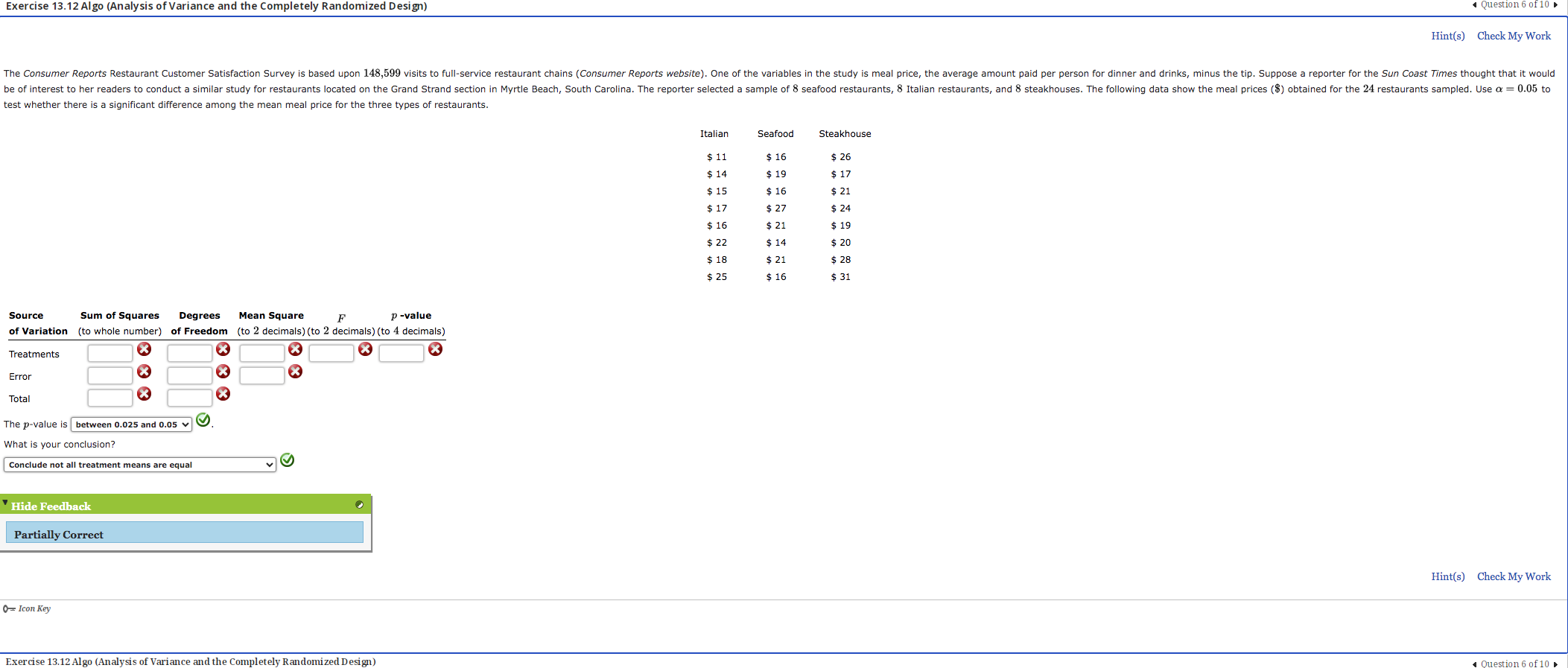 Solved Hint(s) Check My Work test whether there is a | Chegg.com