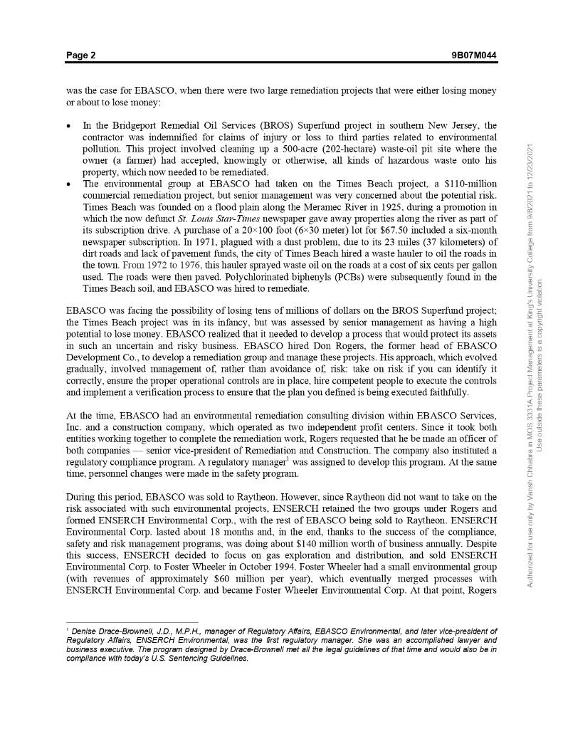 Richard Ivey School of Business The University of | Chegg.com
