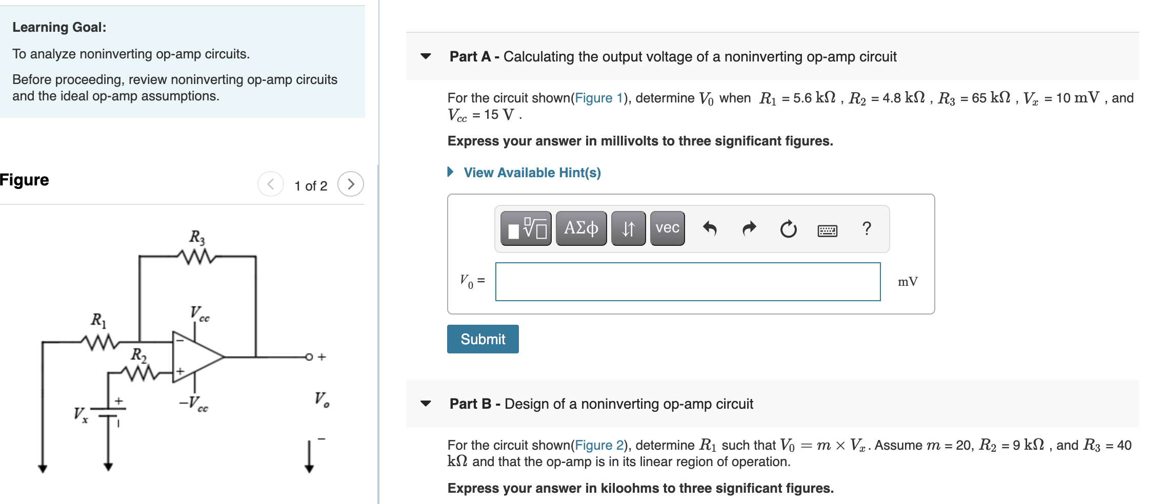Solved Learning Goal: Part A - Calculating the output | Chegg.com