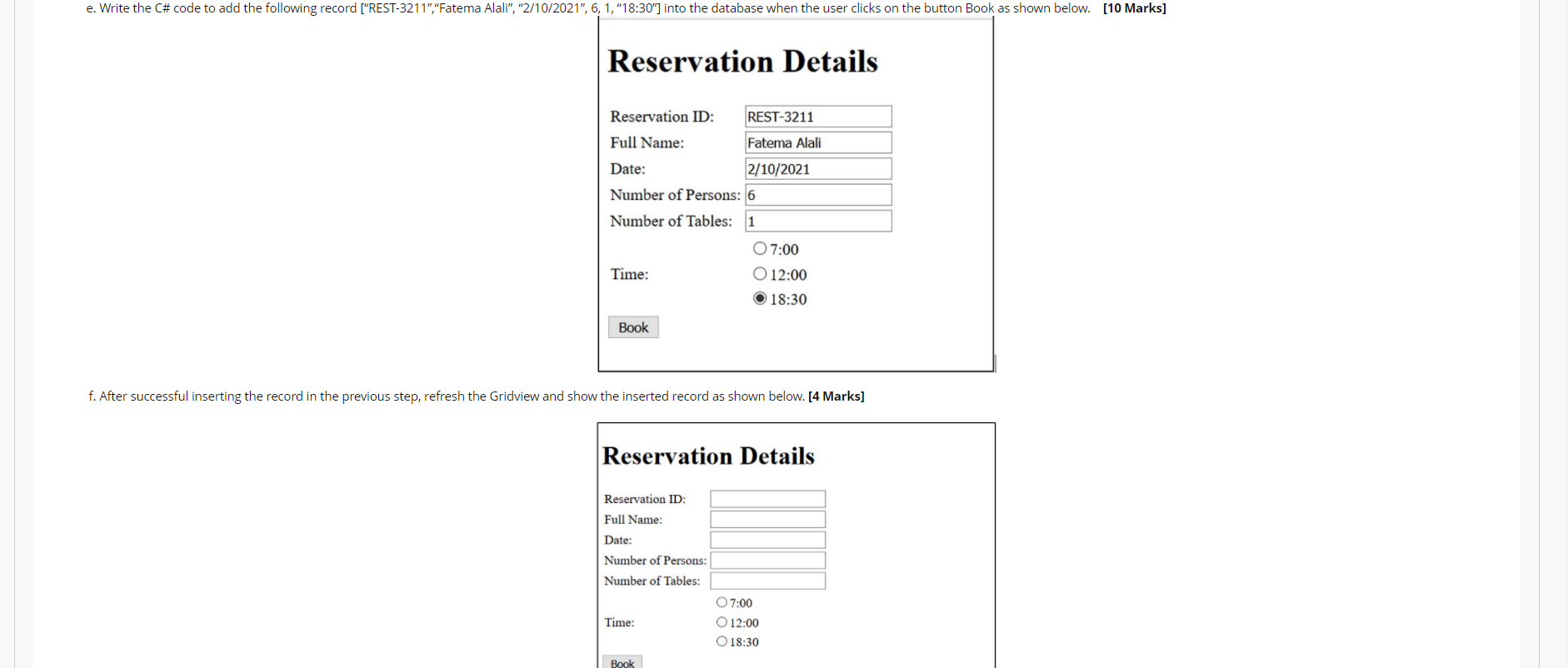 Solved Name Requirements You need to create an application | Chegg.com