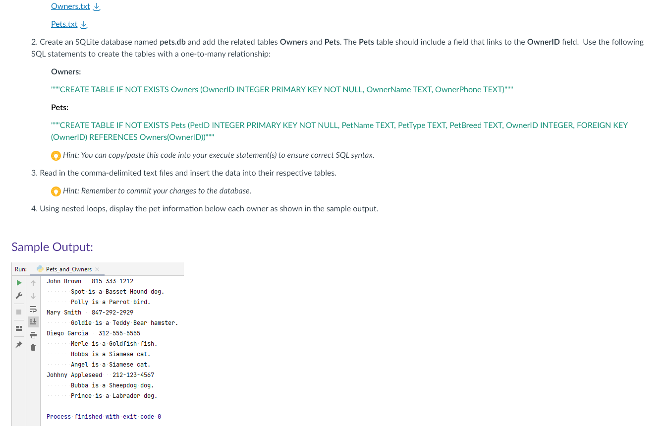 Solved Import Necessary Libraries Import Sqlite3 Connect