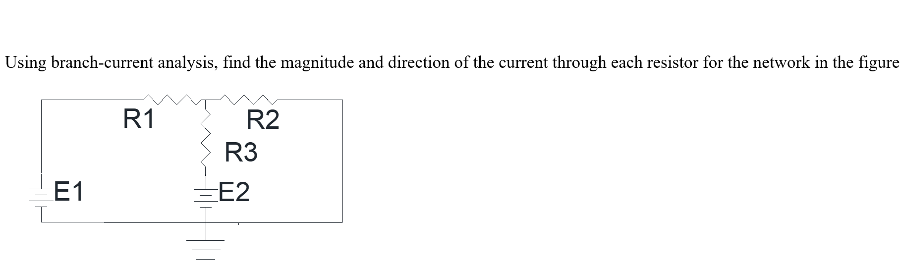 Solved Using branch-current analysis, find the magnitude and | Chegg.com
