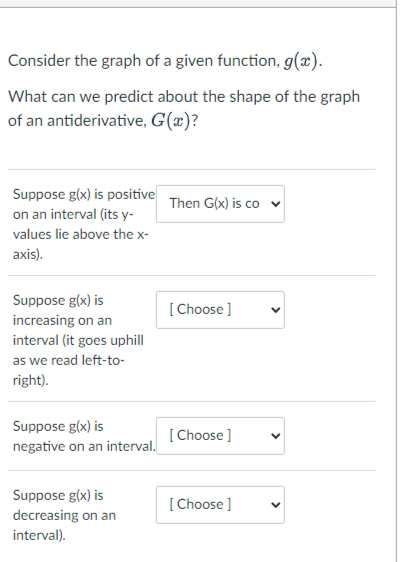 Solved Consider the graph of a given function, g(x).What can | Chegg.com