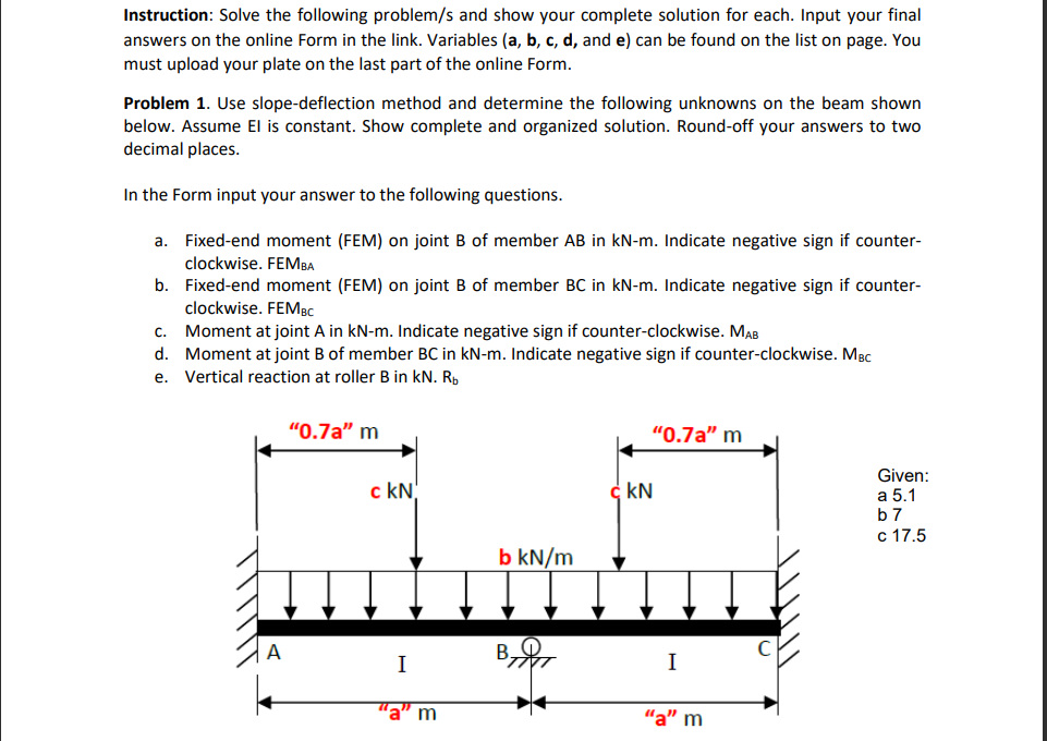 Solved Instruction: Solve the following problem/s and show | Chegg.com