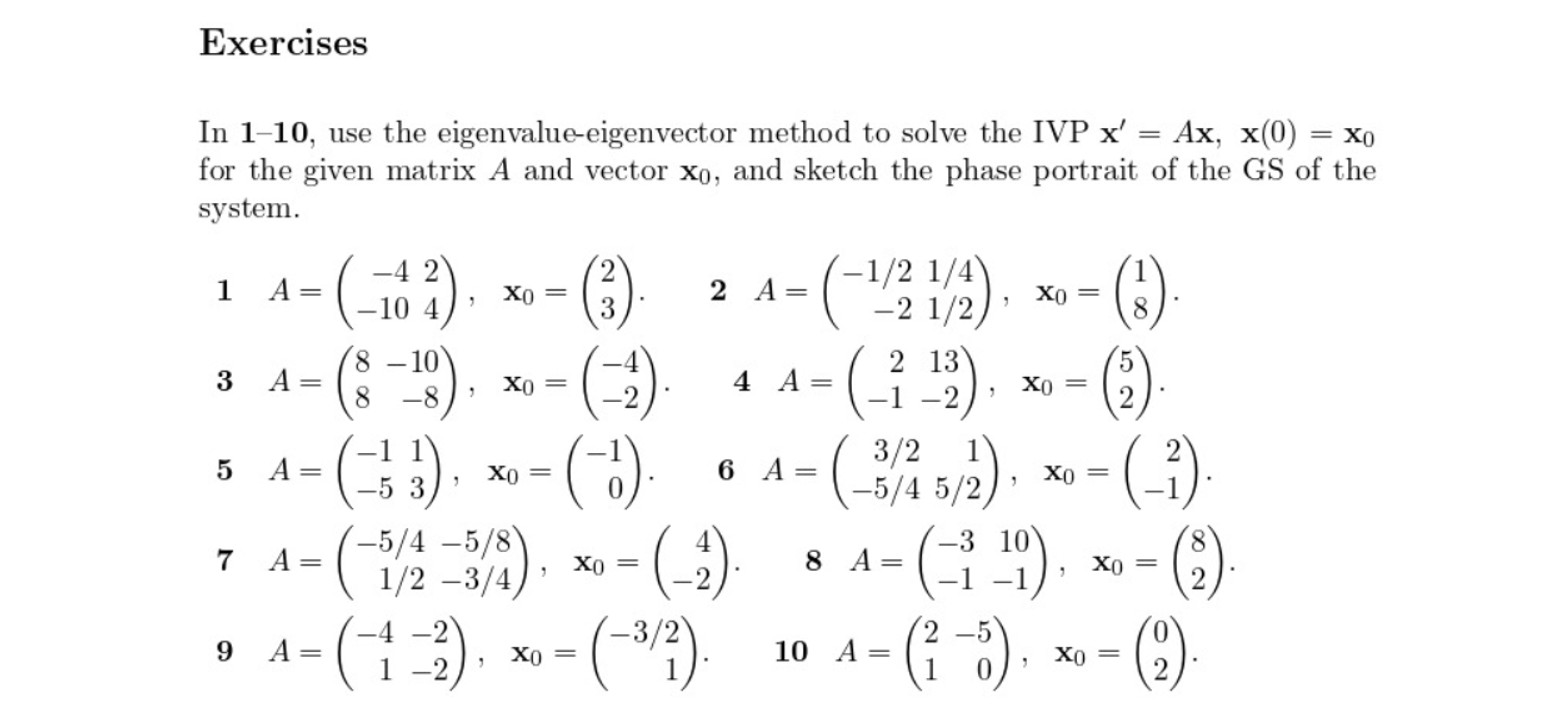 Solved Complex Conjugate Eigenvalues: Please show all work | Chegg.com