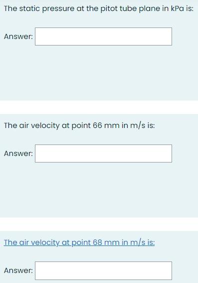 Solved In the velocity profile experiment, the following | Chegg.com