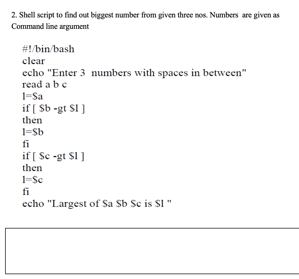Solved Objective Shell Programs 1 Shell Script To Ask Your 5141