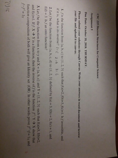 Solved CSC 225 Discrete Structures for Computer Science | Chegg.com