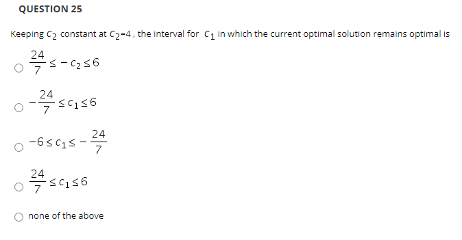 Solved QUESTION 21 Using C1 and cz to represent the | Chegg.com