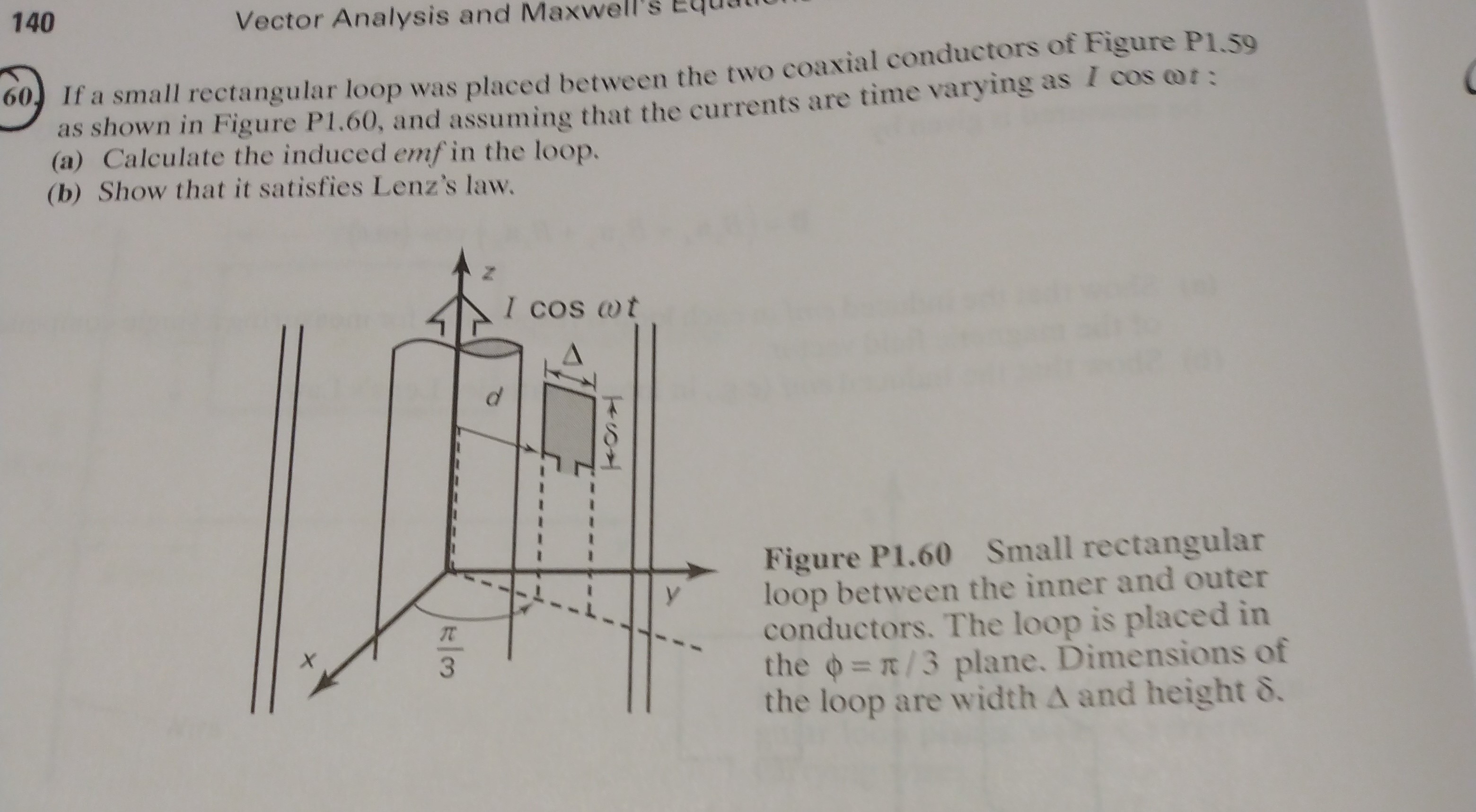 Solved If a small rectangular loop was placed between the | Chegg.com