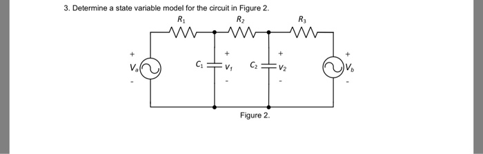 Solved 3. Determine a state variable model for the circuit | Chegg.com