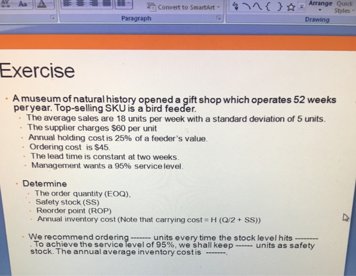 Solved Arrange Quid Styles . Convert to SmartArt- Paragraph | Chegg.com