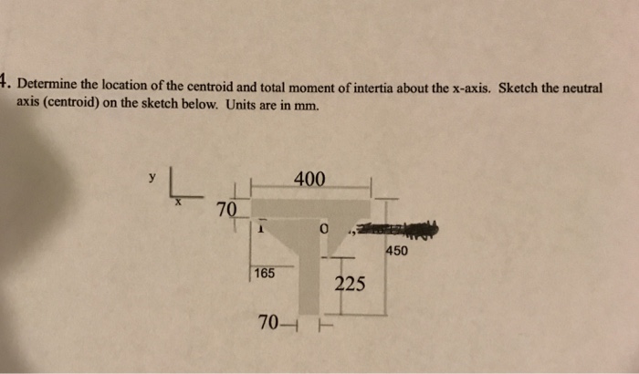 Solved Determine the location of the centroid and total | Chegg.com