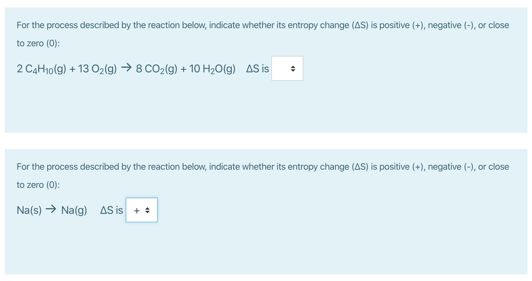 Solved For the process described by the reaction below, | Chegg.com