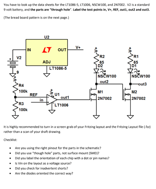 You have to look up the data sheets for the LT1086-5, | Chegg.com