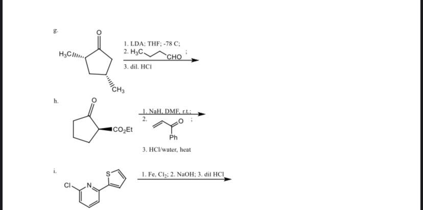 Solved H2CH.. 1. LDA: THF; -78 C: 2. Hoc CHO 3. dil. HCI | Chegg.com