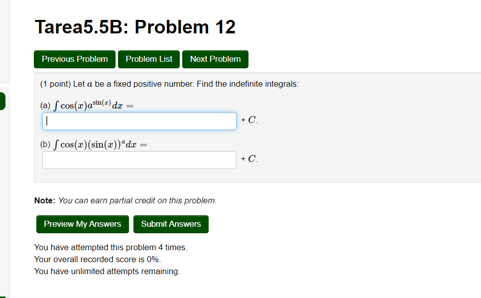 Solved Tarea5.5B: Problem 12 Previous Problem Problem List | Chegg.com