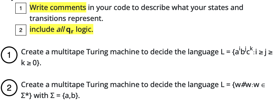 Solved please help! I sort of get simple Turing machines but | Chegg.com