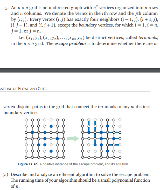 Solved 5. An n x n grid is an undirected graph with nạ | Chegg.com
