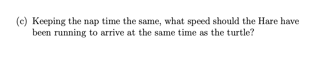 Solved The story of the Tortoise and the Hare Distance (m) | Chegg.com