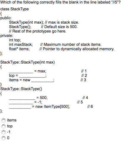 Solved Which of the following correctly fills the blank in | Chegg.com