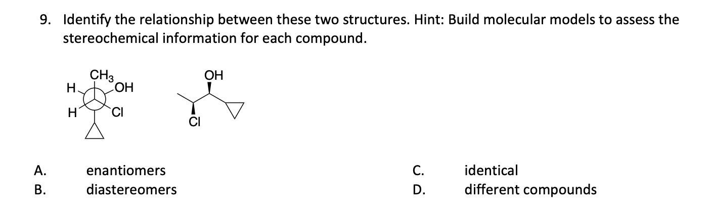 Solved 9. Identify the relationship between these two | Chegg.com