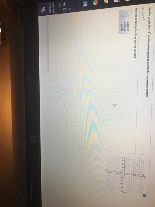 Solved Use the graph of y = 4^x and transformations sketch | Chegg.com