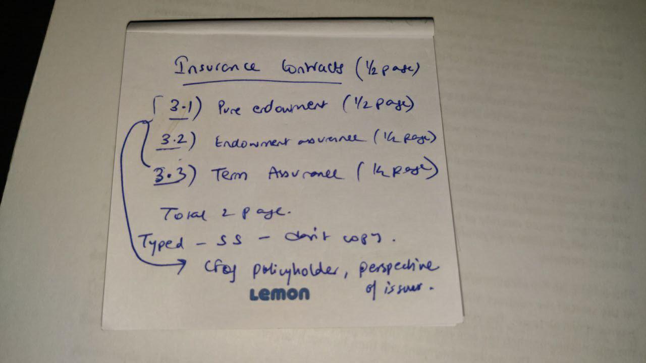 Solved Insurance Conwachs (la pase) ) [ 3-1) Pure endowment | Chegg.com
