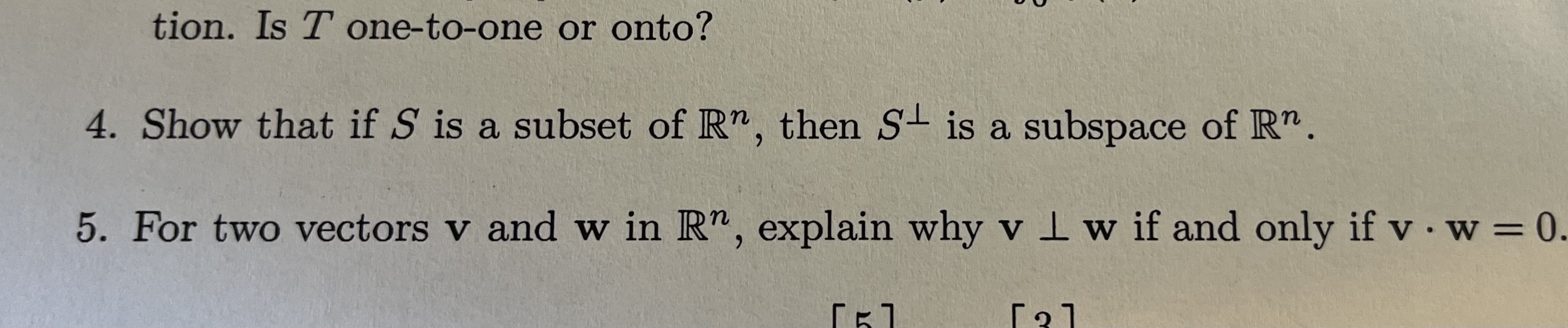 Solved Show that if S ﻿is a subset of Rn, ﻿then S perp is a | Chegg.com
