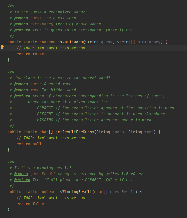 Solved Please complete these methods in java. Thank you. | Chegg.com