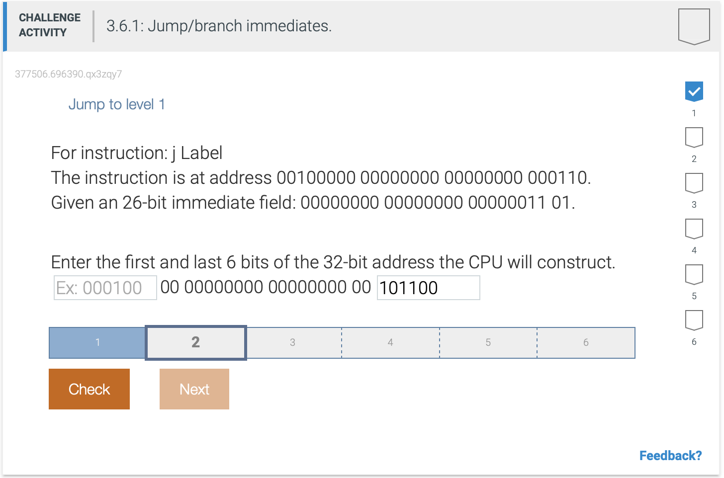 Solved CHALLENGE ACTIVITY 3.6.1: Jump/branch immediates. | Chegg.com