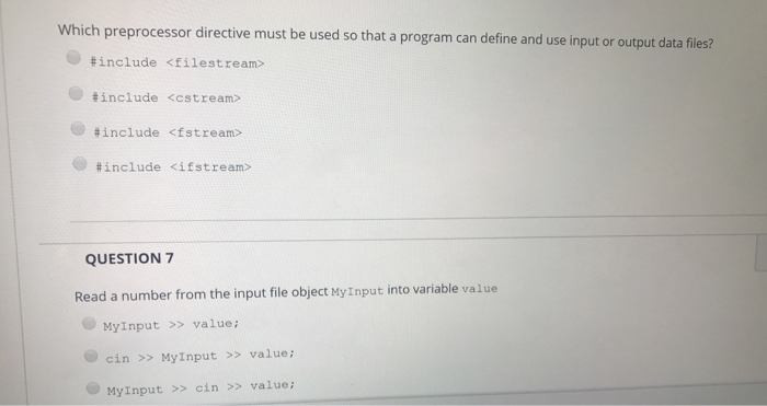 Solved Which preprocessor directive must be used so that a | Chegg.com
