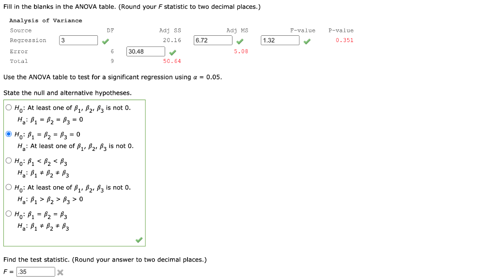 Solved The following MINITAB outputs were generated for a | Chegg.com