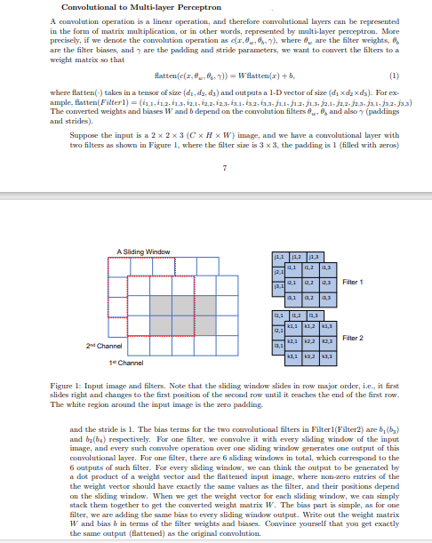 Solved Convolutional to Multi-layer Perceptron A convolution | Chegg.com