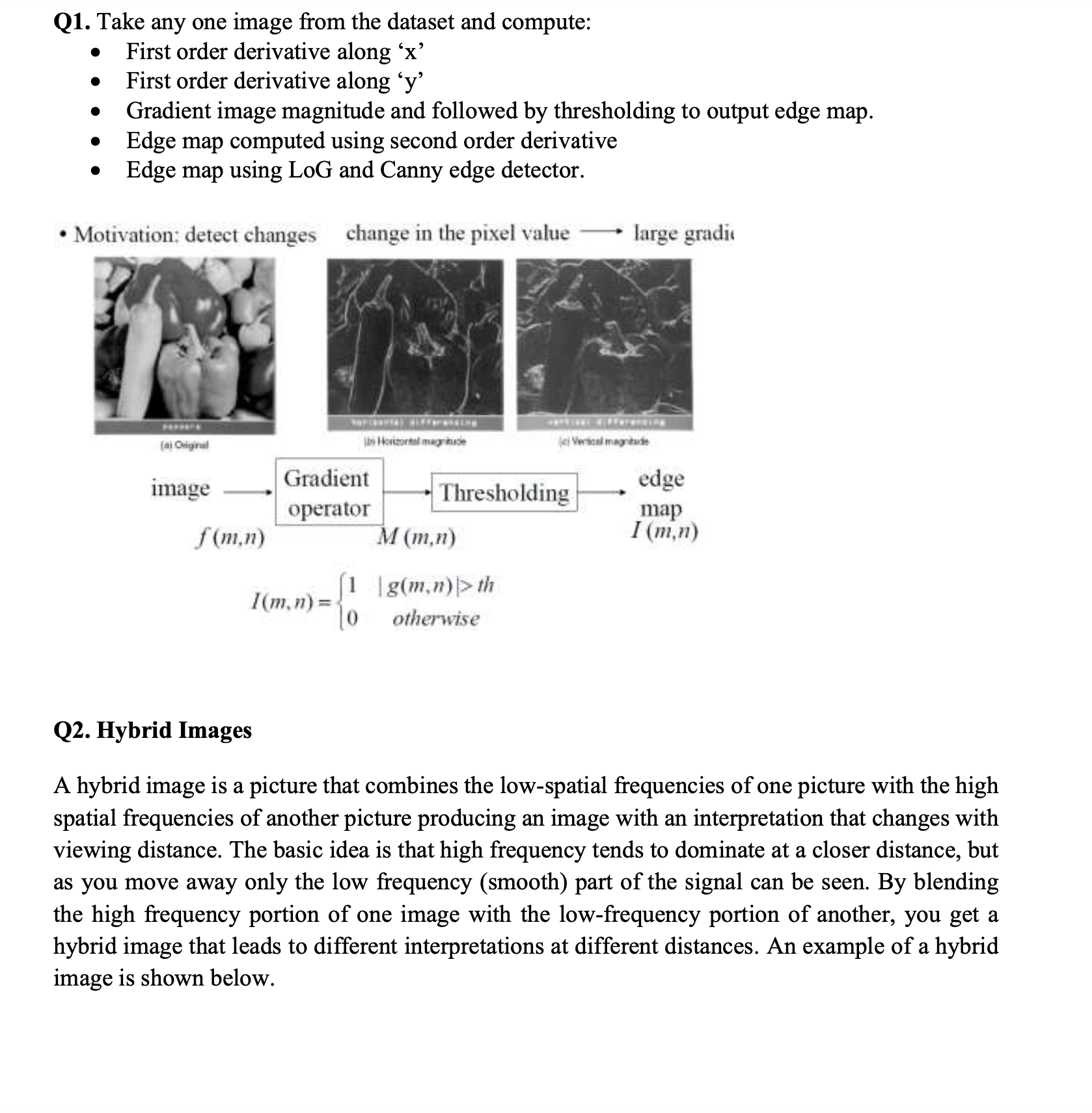 Solved Q1 Take Any One Image From The Dataset And Compute